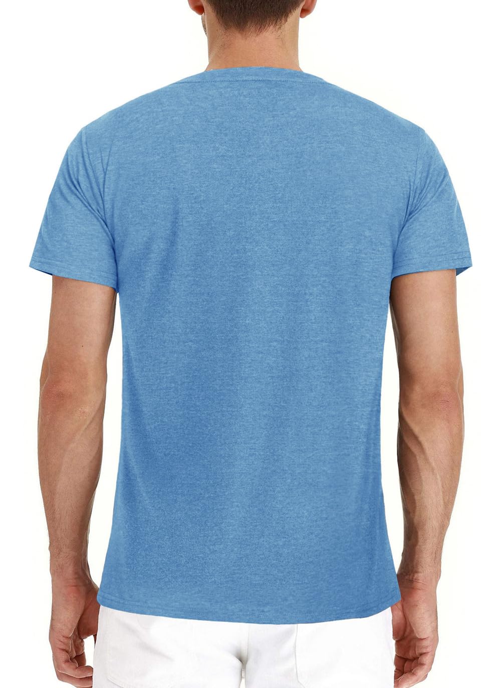 Olidarua Mens Casual Short Sleeve Henley Shirts Fashion Button T Shirts with Pocket