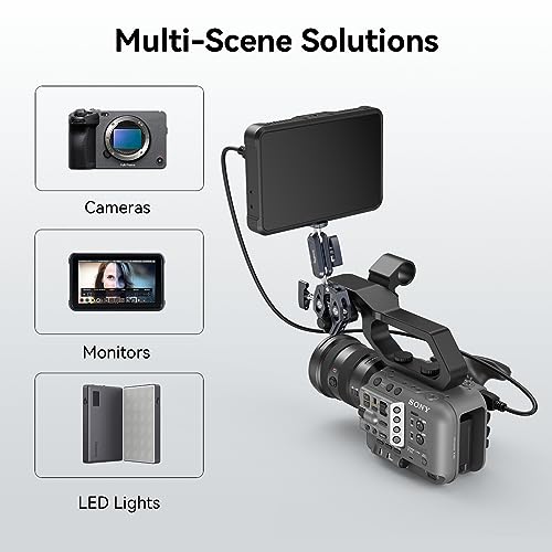 SMALLRIG Clamp, Camera Mount Clamp, Crab-Shaped Super Clamp with 1/4"-20, 3/8"-16 Threaded Holes, Payload 7.7lbs/3.5kg, for Most Photographic Accessories - 3755B