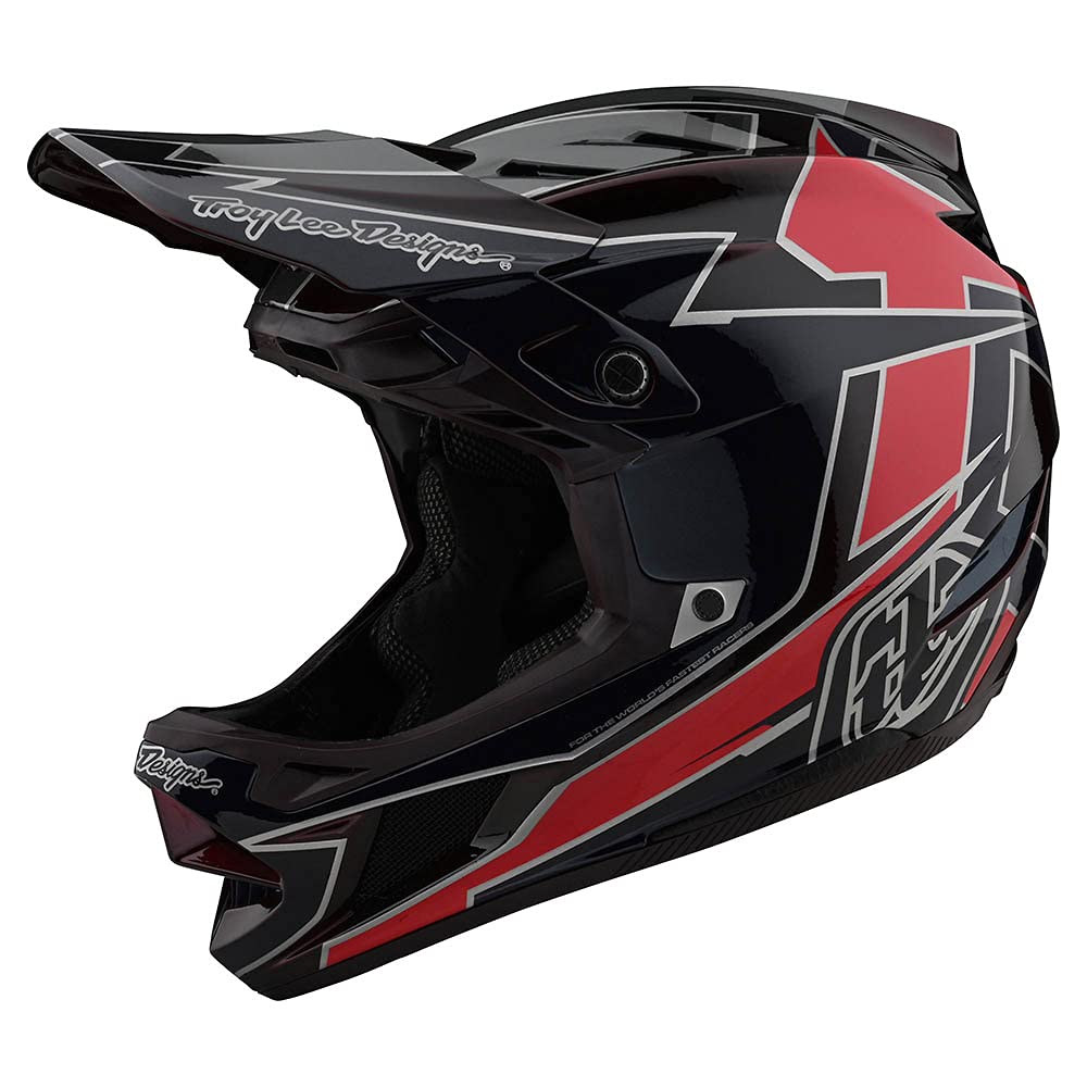 Troy Lee Designs Adult|Downhill|Bicycle|BMX|Full Face D4 Composite Helmet Graph W/MIPS (Red, 2X)