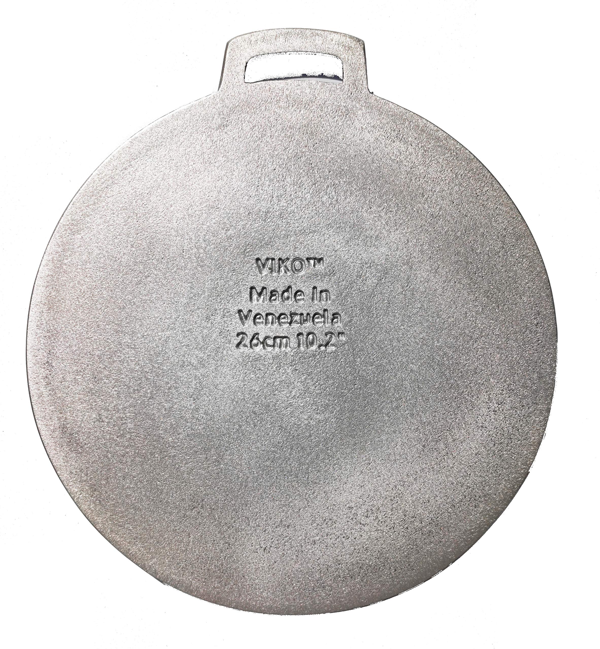 VIKO® Budare para arepas 26cm precurado 10.2" @vikogrills Gauchogrillx® griddle Hecho en Venezuela