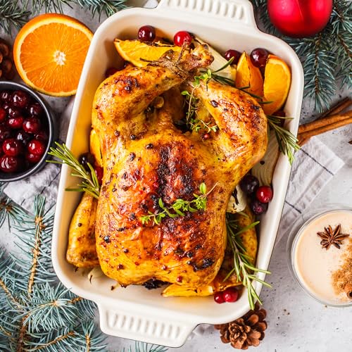 Sunvivi 26 Quart Electric Roaster Oven Turkey Roaster with Lid Electric Roasters with Removable Pan Large Roaster, Visible & Self-basting Lid, Fast Heating & Thaw/warming Setting, Silver