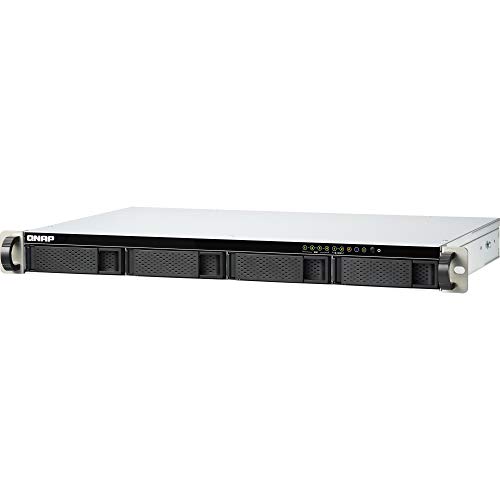 QNAP TS-451DeU-2G 4 Bay Short Depth Rackmount NAS with Intel Celeron J4025, Two 2.5GbE Ports