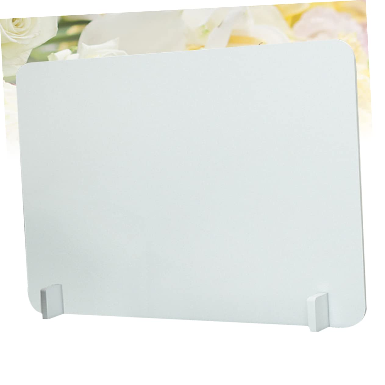 NUOBESTY 3pcs Guard Separate Board Table Privacy Board Desk Hutch Desk Separator Panel Acrylic Desk Panels Clapboard Board Table Desk Acrylic Table Partition Divider White Office