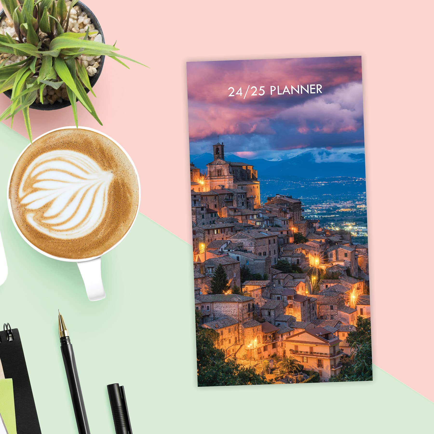 Willow Creek Press Italy 2-Year January 2024 - December 2025 Monthly Pocket Planner (3.5" x 6.5")