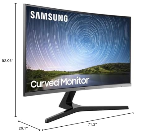 SAMSUNG 32" Class CR50 Curved Full HD Monitor - 60Hz Refresh - 4ms Response Time - LC32R502FHNXZA