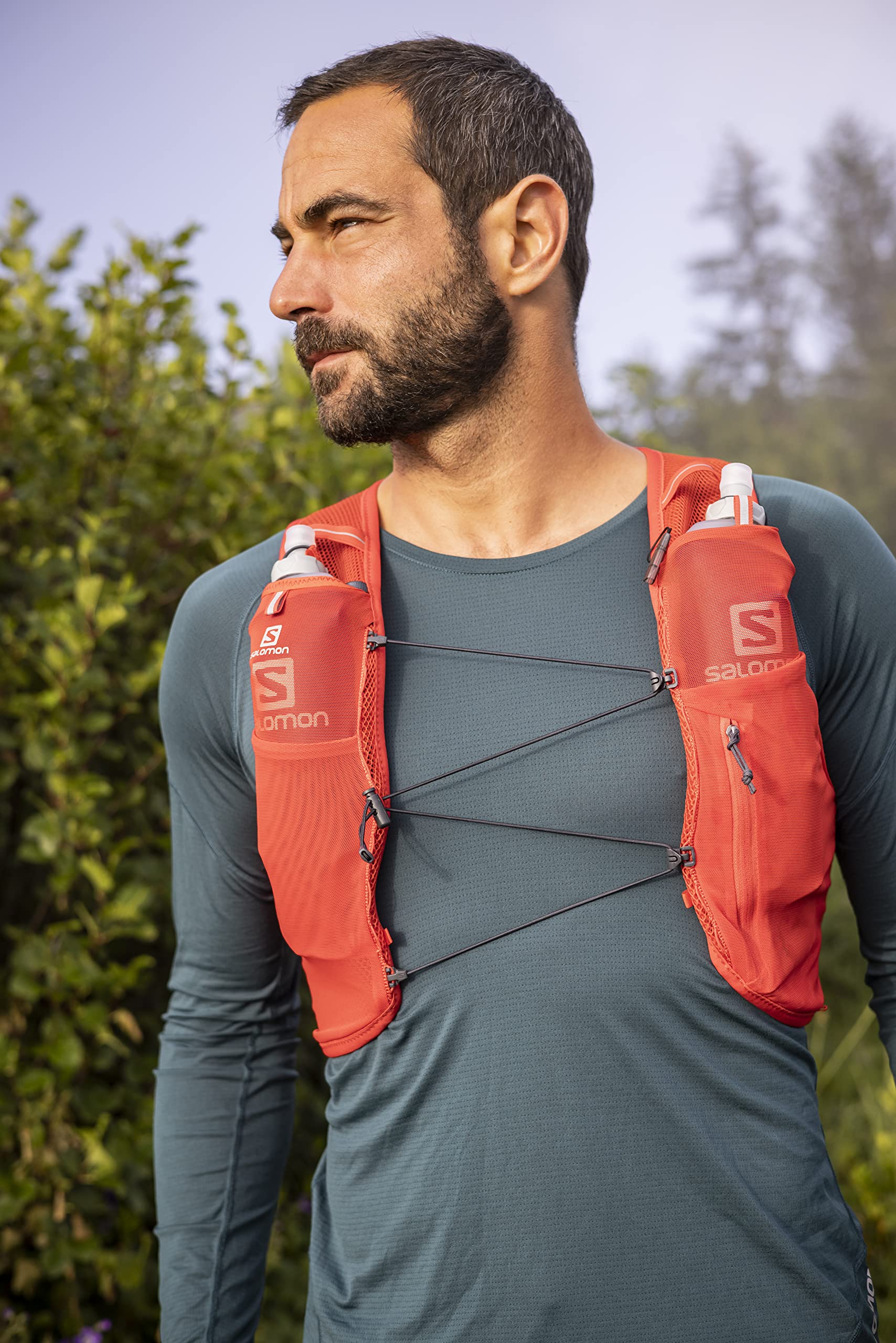 Salomon ADV HYDRA VEST 8 Running Hydration Pack , Fiery Red, M