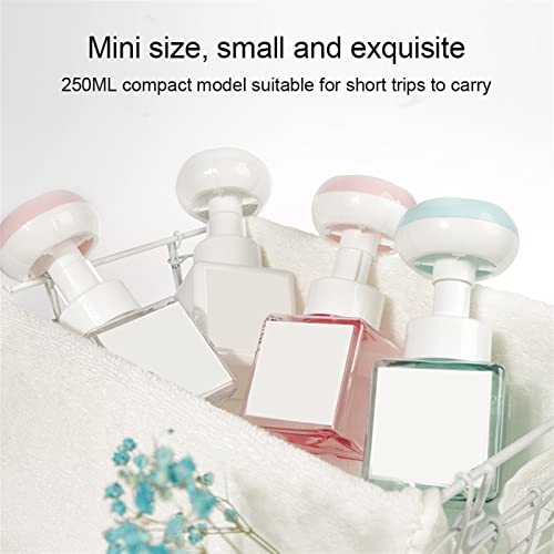 Soap Dispenser Soap Bottle Foaming Lotions Refillable Bottle Flower Pump Head Soap Shampoo Cosmetic Empty Bottle 250ML Bathroom Soap Dispenser (Color : J)