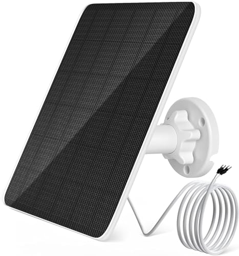 Solar Panel for Ring Doorbell, 6W Solar Panel Compatible with Ring Video Doorbell 2, Video Doorbell 3, Video Doorbell 3+, Video Doorbell 4 and Video Doorbell Plus