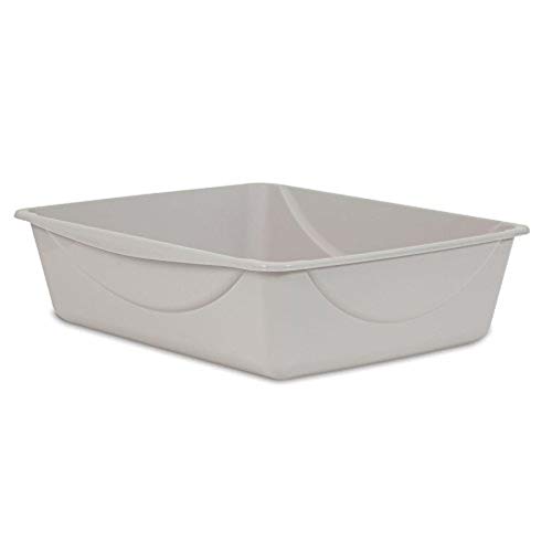 Petmate Litter Pan, Blue/Gray, Small, Made in USA