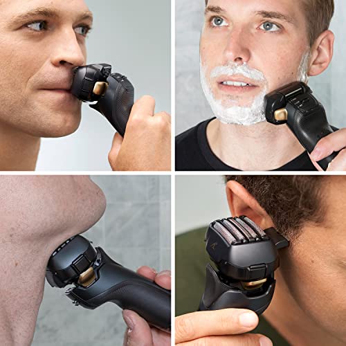 Panasonic ARC5 Electric Razor for Men with Pop-up Trimmer, Wet Dry 5-Blade Electric Shaver with Intelligent Shave Sensor and 16D Flexible Pivoting Head - ES-LV67-K (Black)