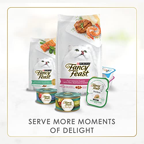 Purina Fancy Feast Cod, Sole and Shrimp Feast Classic Grain Free Wet Cat Food Pate - (Pack of 24) 3 oz. Cans