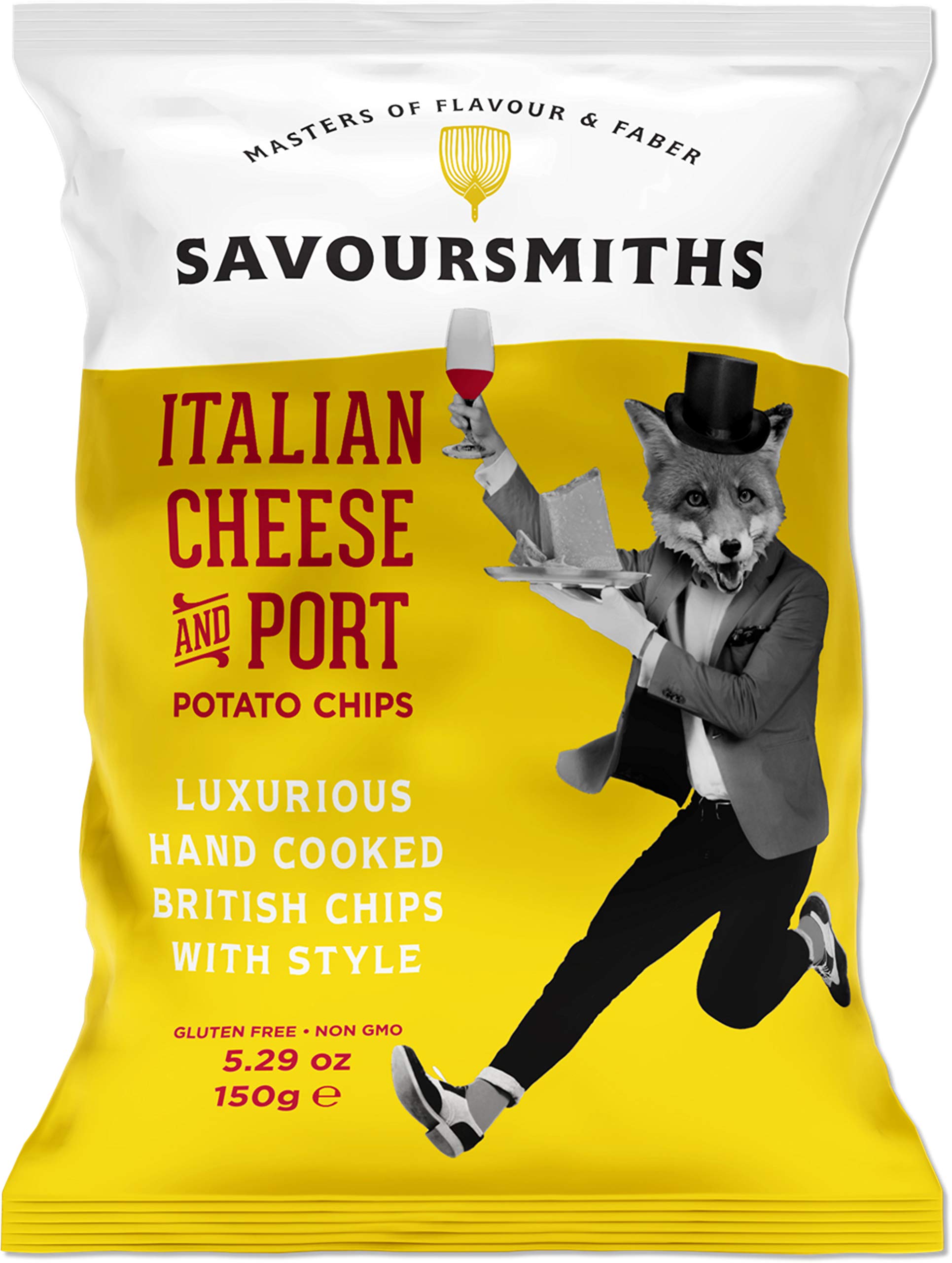 SAVOURSMITHS Hand Cooked Potato Chips, Variety Pack, Gluten Free, Non GMO, All Natural, 5.29 Oz, 4 Count (Pack of 2)