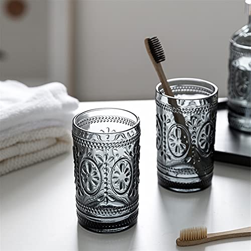 Soap Dispenser Glass 5-Piece Soap Dispenser Set, Modern Kitchen Bathroom Hotel Accessories, with Tray, for Bathroom Kitchen Home Bathroom Soap Dispenser
