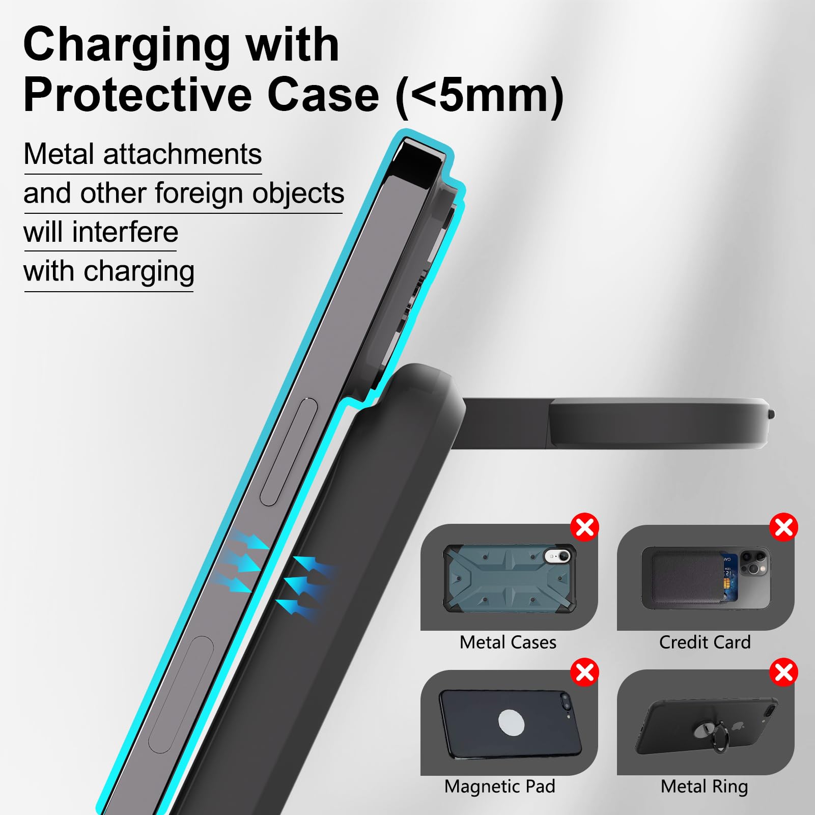 SwanScout Wireless Charging Station for iPhone, SwanScout 703A, Wireless Charger for iPhone 15/14/13/12/11 Series, for Apple Watch Ultra 2/9/8/7/6/5/SE, for Airpods Pro 2, Travel Foldable and Portable