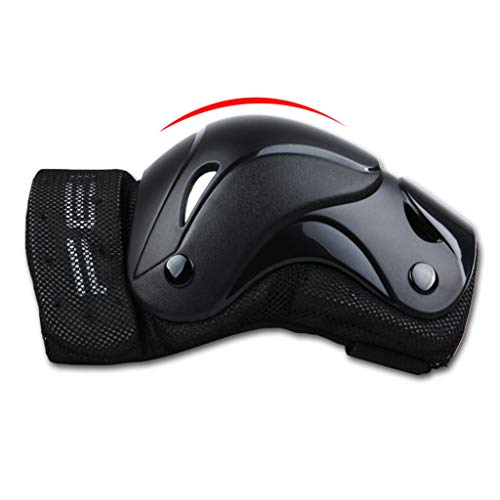 Protective Gear Set 6 in 1 Adults Teens Kids Knee Elbow Pads Wrist Guards for Skateboarding Riding Cycling Scooter Rollerblading Roller Skating