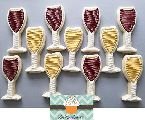 Vineyard/Winery Cookie Cutter 3-Pc Set - Wine Bottle, Glass, Grapes Tin Plated Steel Cookie Cutters