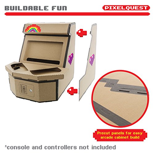 Nyko PixelQuest Arcade Kit - Constructible Arcade Kit with Customizable Pixel Art Sticker Kit and Arcade Stick Toppers for Nintendo Switch