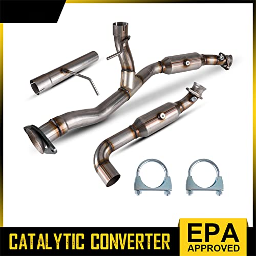 Prolenz 2PSC Stainless Steel Catalytic Converter for Expedition 2007-2013, F150 2009-2010, Navigatorā2007-2013(EPA Compliant)