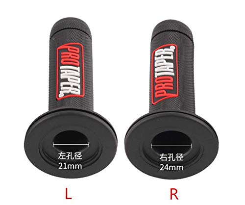 Templehorse Handlebar Grips 7/8" 22mm 28mm Dirt Pit Bike Universal ATV UTV Pro Part Racing Rubber for CR250 CR 250 CR250F CRF 250 CRF230F XR 230 (Red,)