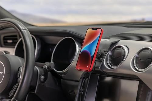 Scosche MPQ5AMPSPC-UB MagicMount Pro Charge5 15W MagSafe Wireless Charging Magnetic Cell Phone Car Mount with AMPS Mounting Plate Compatible with Scosche/ProClip Vehicle Specific Mount Bases