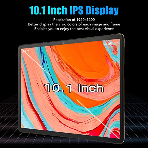 VINGVO 10.1 Inch Tablet, 4G LTE Tablet 2.4G 5G WiFi AU Plug 100-240V 8GB 128GB 5MP Front 13MP Rear 1920x1200 Resolution for Learning for Android 11.0 (Gold)