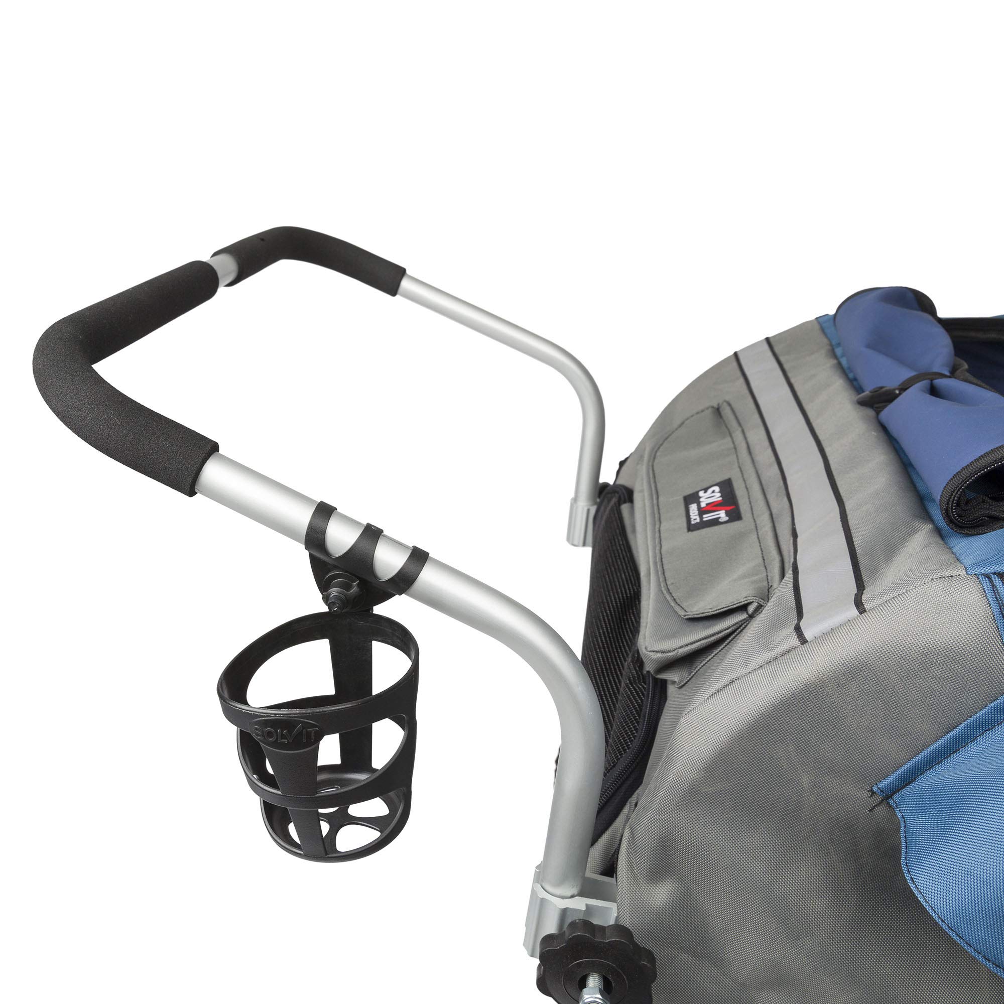 PetSafe Happy Ride Dog Stroller Kit - Conversion Kit for Happy Ride Dog Bicycle Trailer - Lightweight, Rust-Free Aluminum Handlebar - All-Terrain Wheel - Large