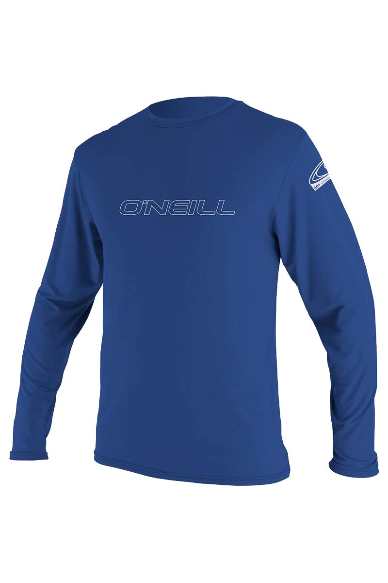 O'Neill Men's Basic Skins UPF 50+ Long Sleeve Sun Shirt, Pacific, L