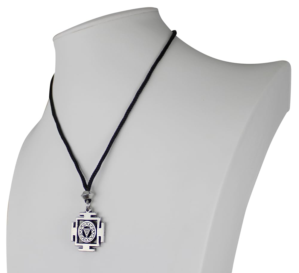 Pewter Kali Yantra of Transformation Hindu Goddess Pendant