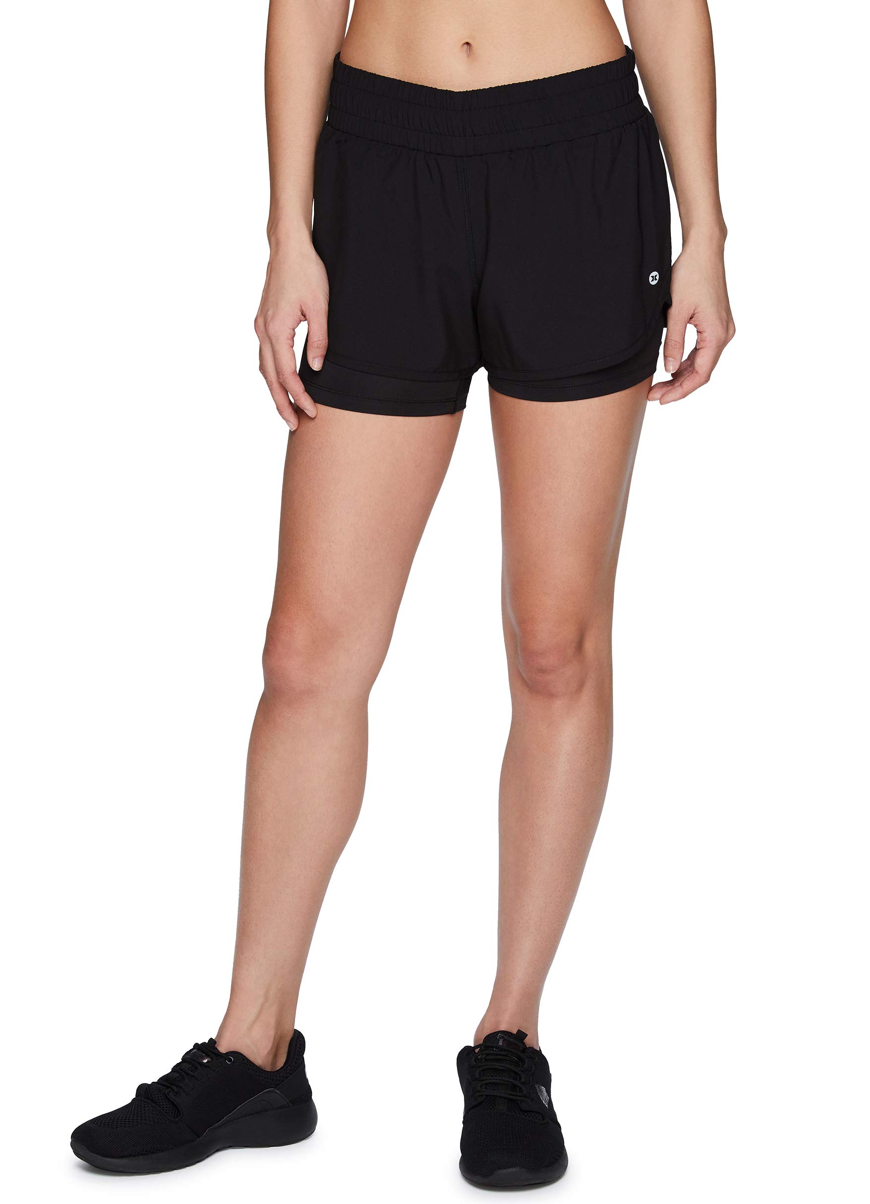 RBX Women's Running Shorts W/Attached Bike Short Black L
