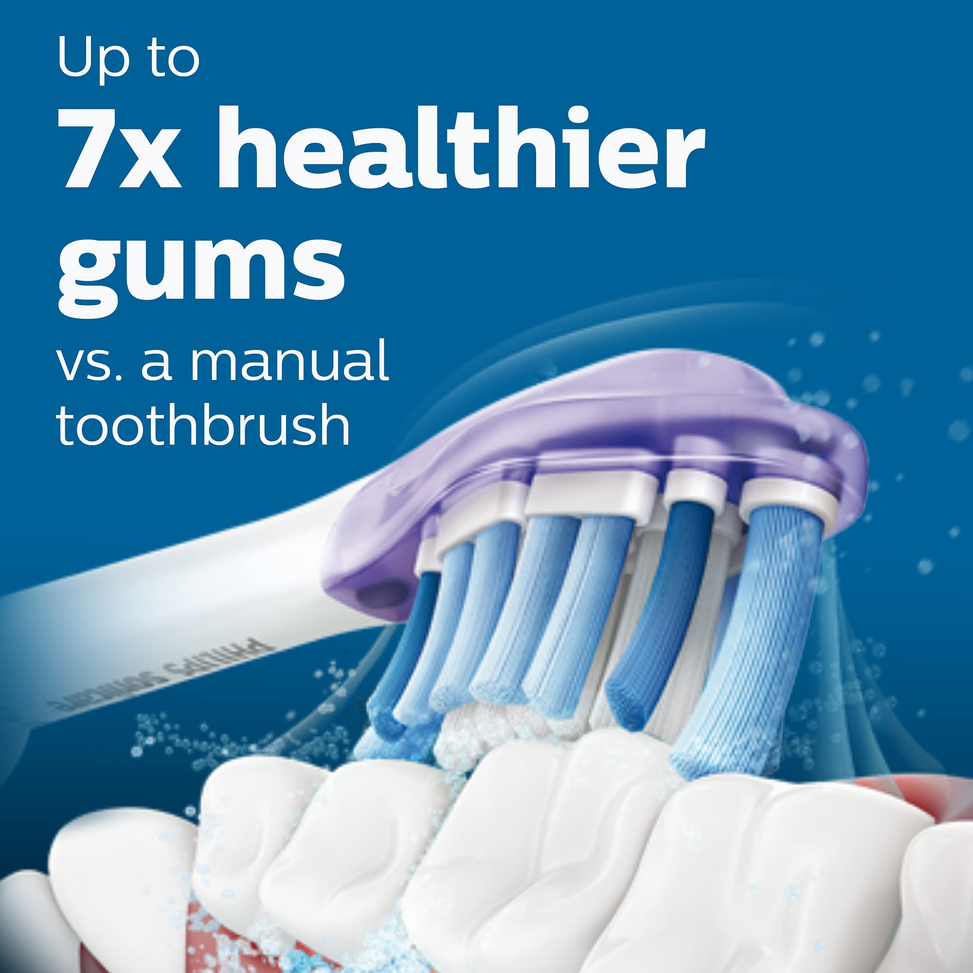 Philips Sonicare Genuine C3 Premium Plaque Control and G3 Premium Gum Care Replacement Toothbrush Heads Bundle, 4 Brush Heads