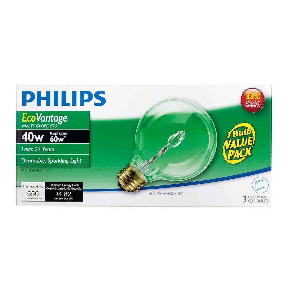 Phillips' 433680 Bulb G25 3Pk