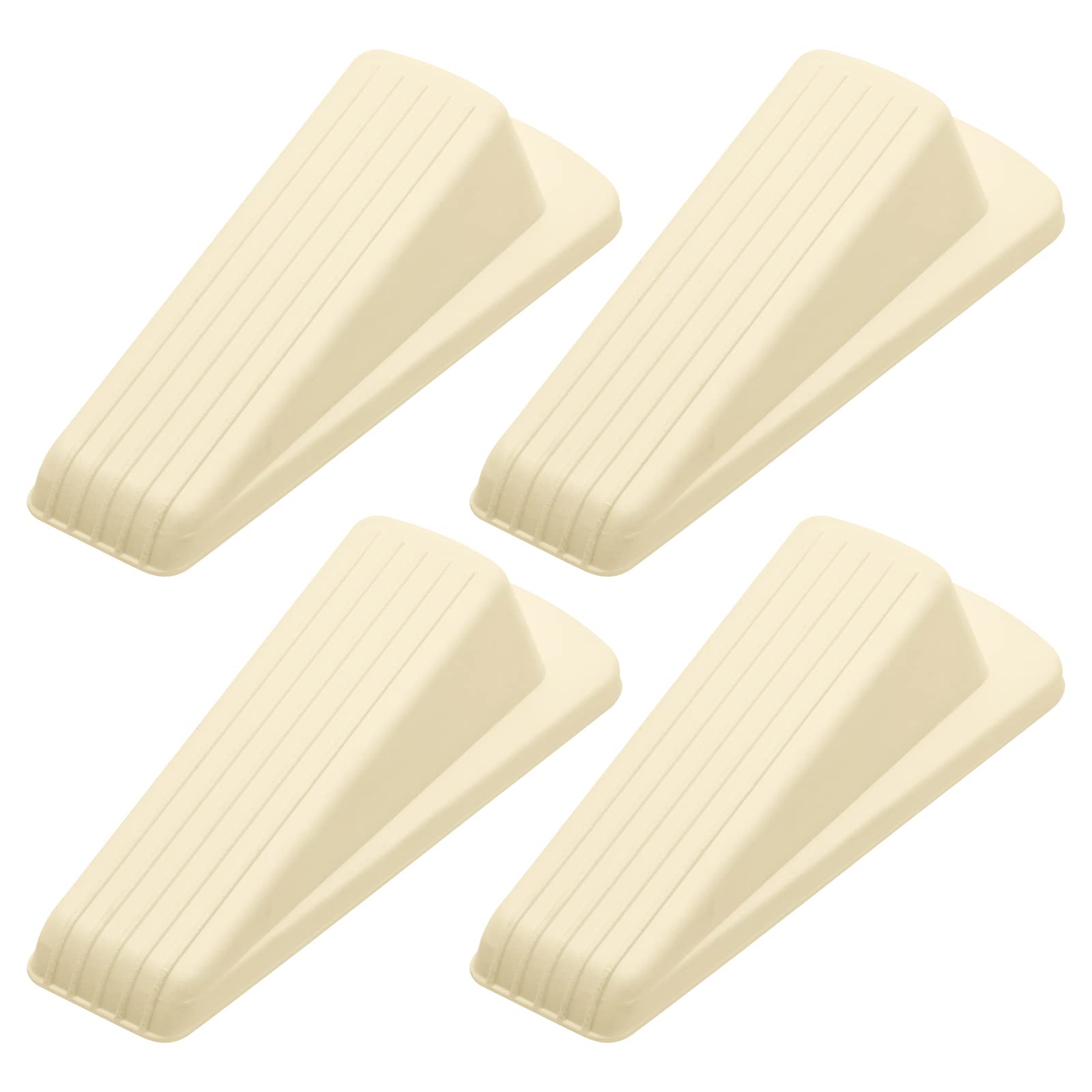 PHITUODA 3pcs White Front Long Door, Wedge Rubber Stop Security for Heavy Duty Shower Door Holder, Fit for 1.3 Inches Door Gaps
