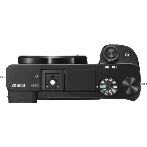 Sony a6100 Mirrorless Camera with Sony E PZ 16-50mm f/3.5-5.6 OSS Lens+Sony E 55-210mm f/4.5-6.3 OSS 128Gig Momory Cards+Lens+Case+(23PC) Bundle