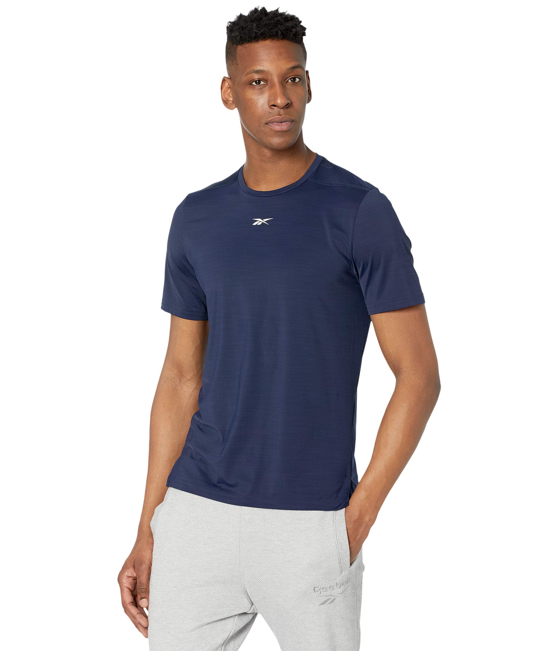 Reebok Men's One Series Training T-shirt, vector navy, Medium