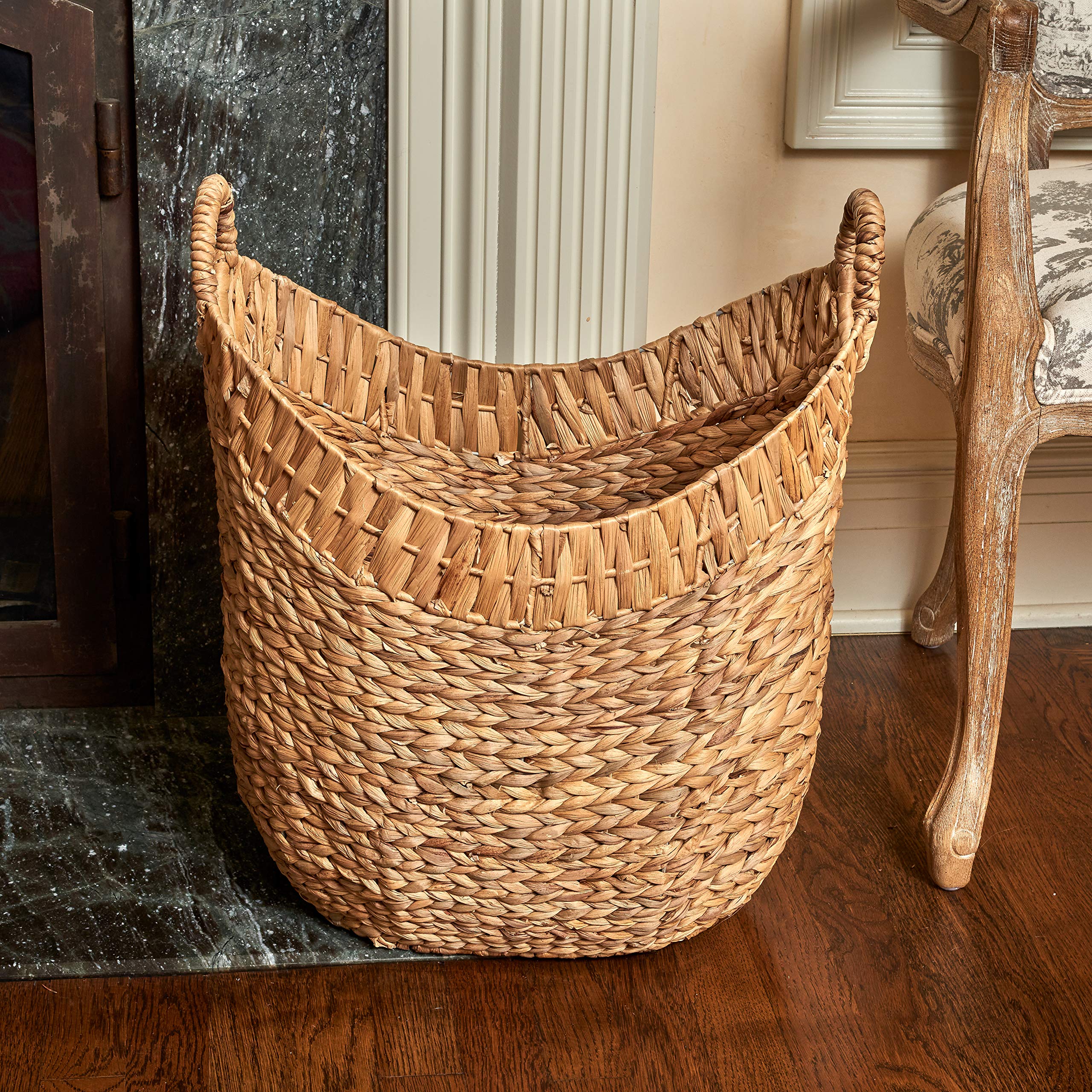 Quality Outdoor Living 29-BH01WH Storage Basket, Natural