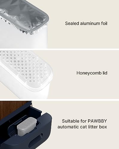 PAWBBY Aromatic Hydrocarbons Deodorizing Pod for Self Cleaning Cat Litter Box, Replaced Odor Removers Deodorizing Pod (3 boxes) for Automatic Cat Litter Box