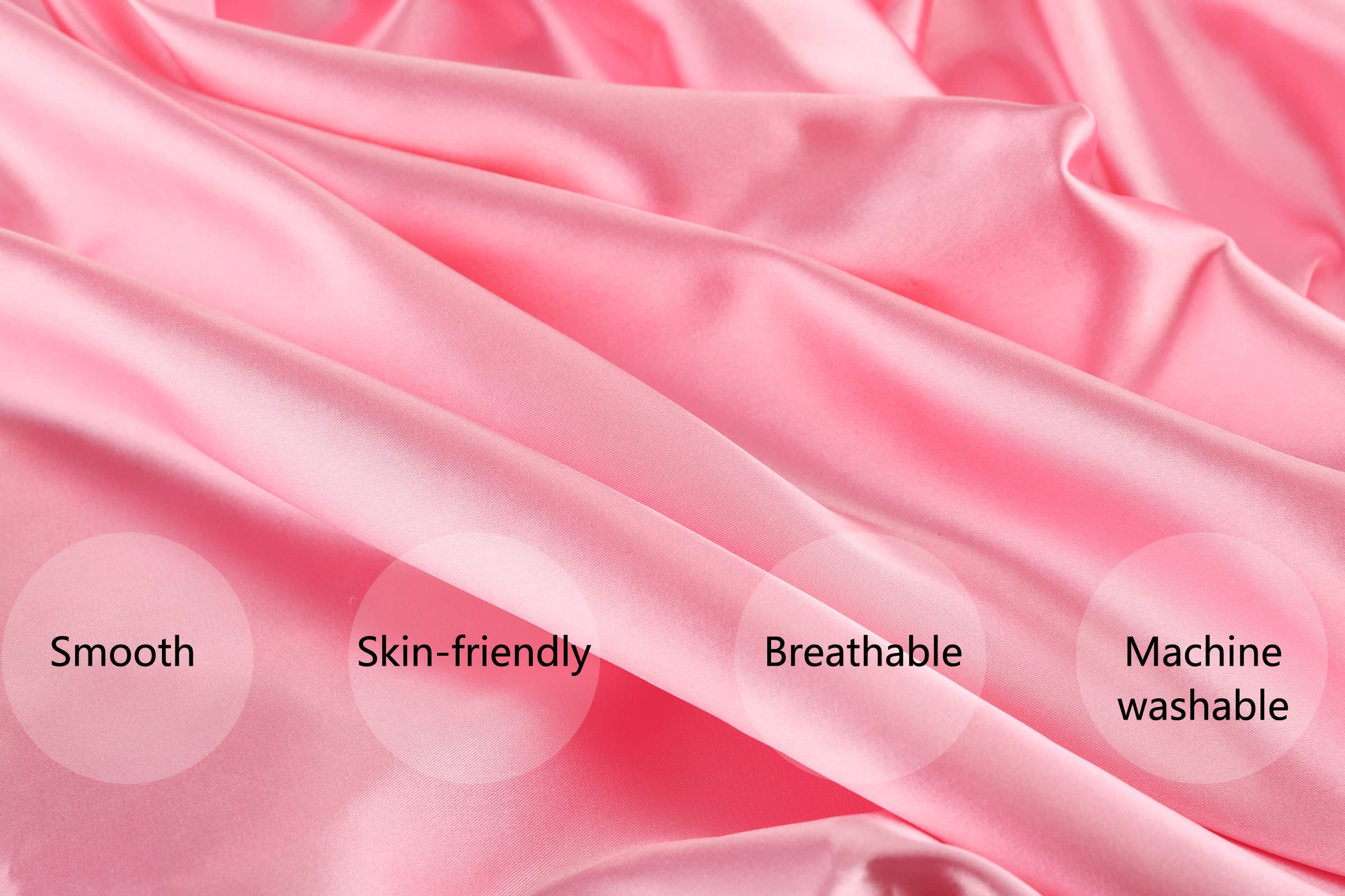 Satin Pack n Play Sheet Set 2 Pack Ultra Soft Silk Fitted Mini Crib Sheets Playard Sheet Protect for Baby Hair and Skin, Grey & Pink