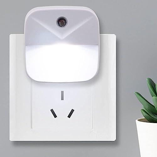 Nightlight,Light Control Sensor, Automatic Lighting at Night, White Light/Warm Light, Suitable for Babies, Children, Children's Rooms, Corridors (1 Pack)