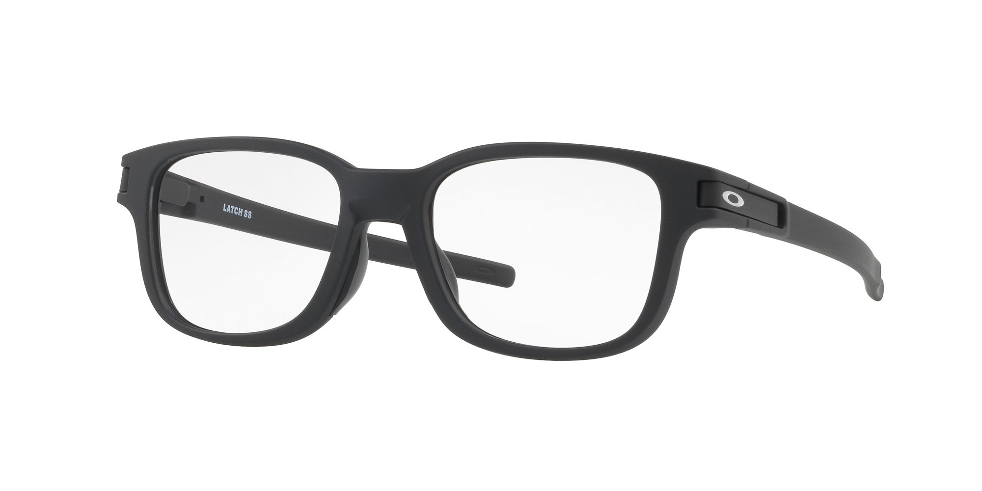 Oakley Men's Ox8114 Latch Ss Square Prescription Eyeglass Frames, Satin Black/Demo Lens, 50 mm