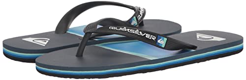 Quiksilver Men's Molokai Airbrushed 3 Point Flip Flop Sandal, Blue 1, 12
