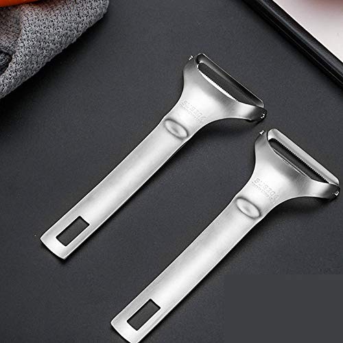 OSKOURXP Vegetable Peeler Stainless Steel Potato Peeled Apple Peeler Kitchen Gadget Multi-function Fruit Knife Plane Artifact Peeling (Size : 2)