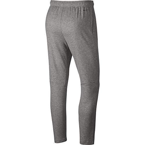 Nike Men's Dry Fleece Training Pants, Dark Grey Heather/Black, Medium