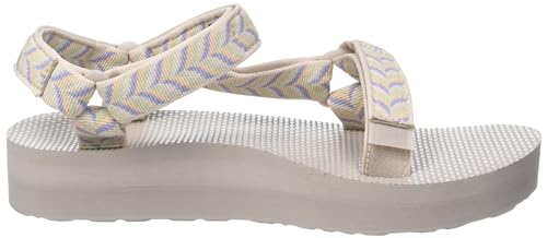 Teva Women's Midform Universal Sandal, Retro Geometric Birch, 6