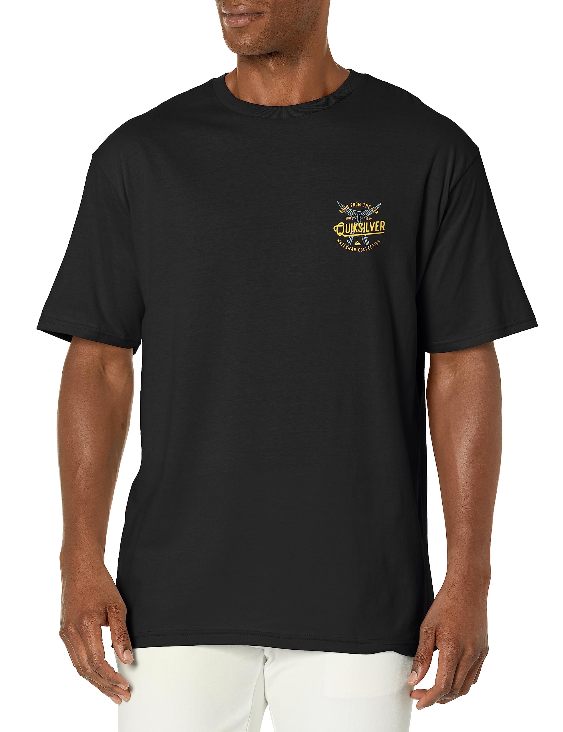 Quiksilver Men's Tails Up Tee Shirt, Black 233