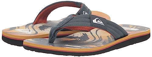 Quiksilver Men's Molokai Layback II Flip Flop Sandal, Grey 1 233, 7