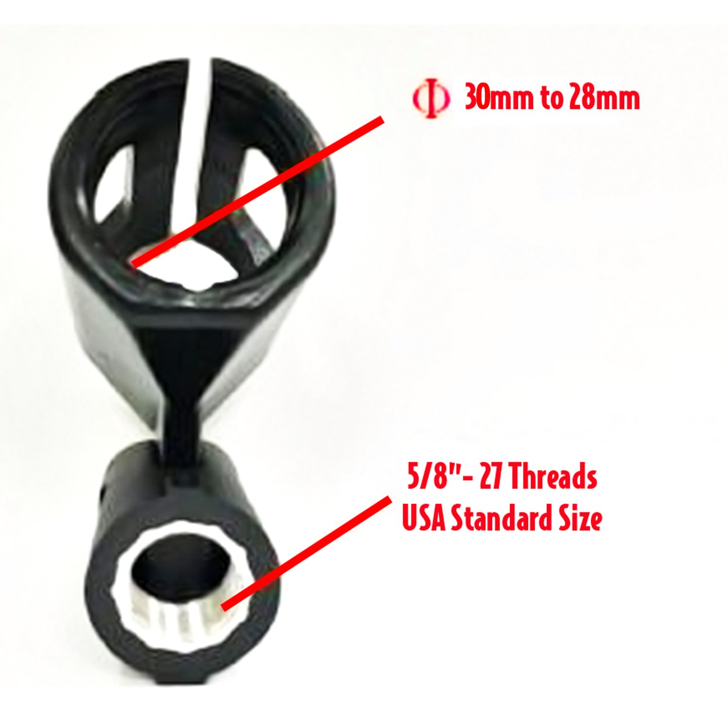 Performance Plus MH4W Large Barrel Indestructible Wireless Mic Holder Microphone Clip