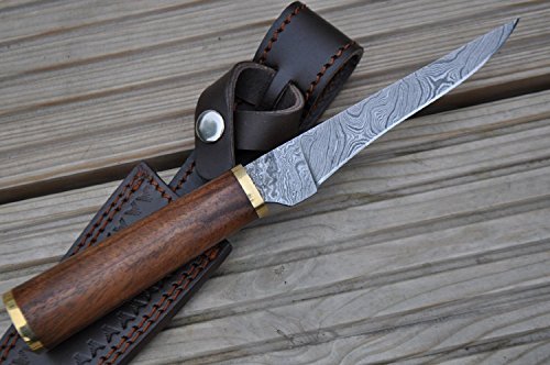 Perkin Knives - Custom Handmade Damascus Hunting Knife - Beautiful Boning Knife