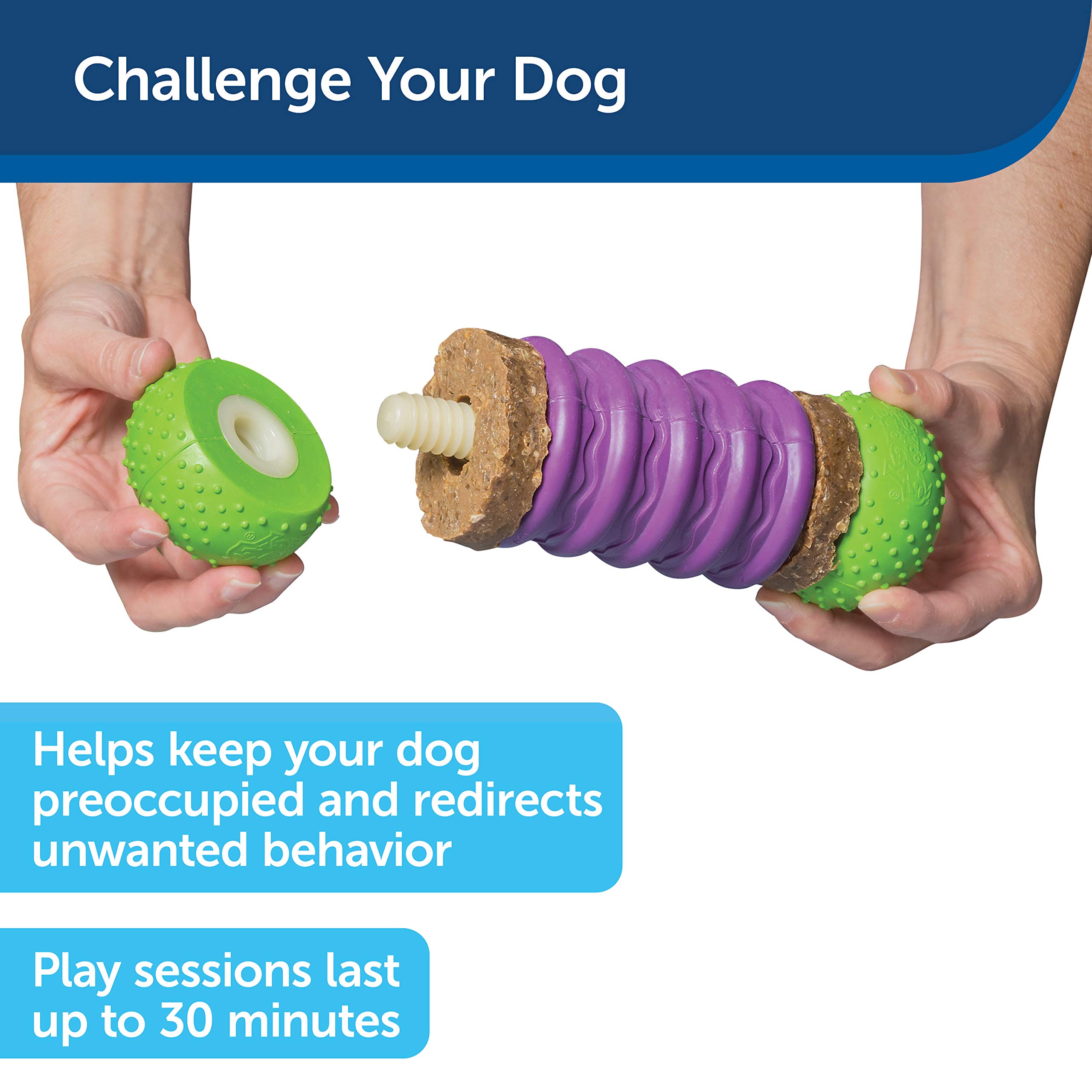 PetSafe Busy Buddy Ultra Stratos Treat Ring Dog Toy β Ultra Thick Treat Rings β Medium