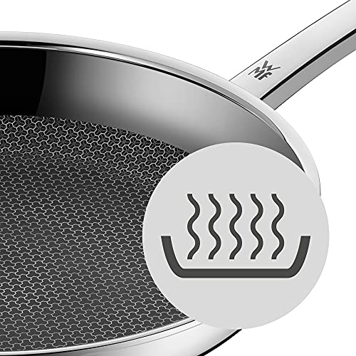 WMF Professional Resist Casserole/Frying Pan - 28 cm Diameter - Coated with a Multi-Layer Material - High Edge - Honeycomb Structure - Suitable for Induction Cookers & Ovens