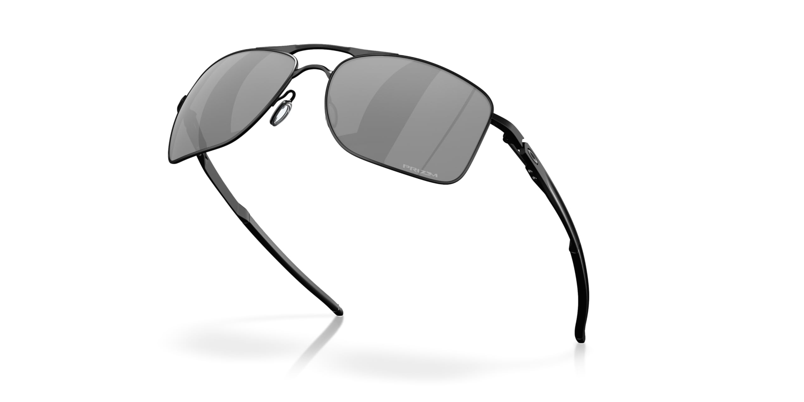 Oakley Men's OO4124 Gauge 8 Rectangular Sunglasses, Matte Black/Prizm Black Polarized, 57 mm